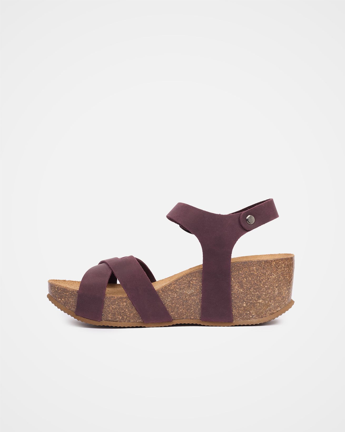 Crossover Wedge Sandals