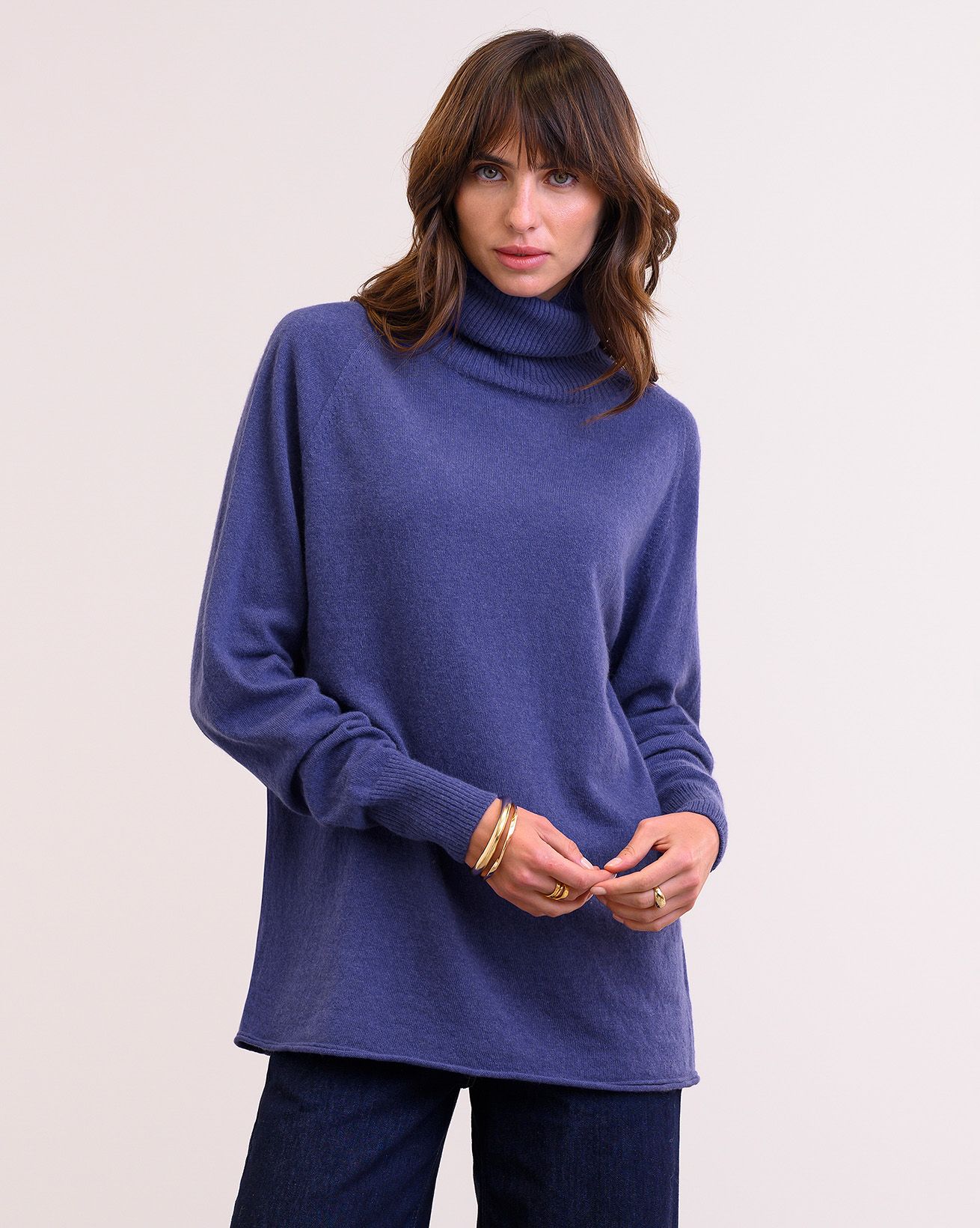 Supersoft Slouch Roll Neck Jumper