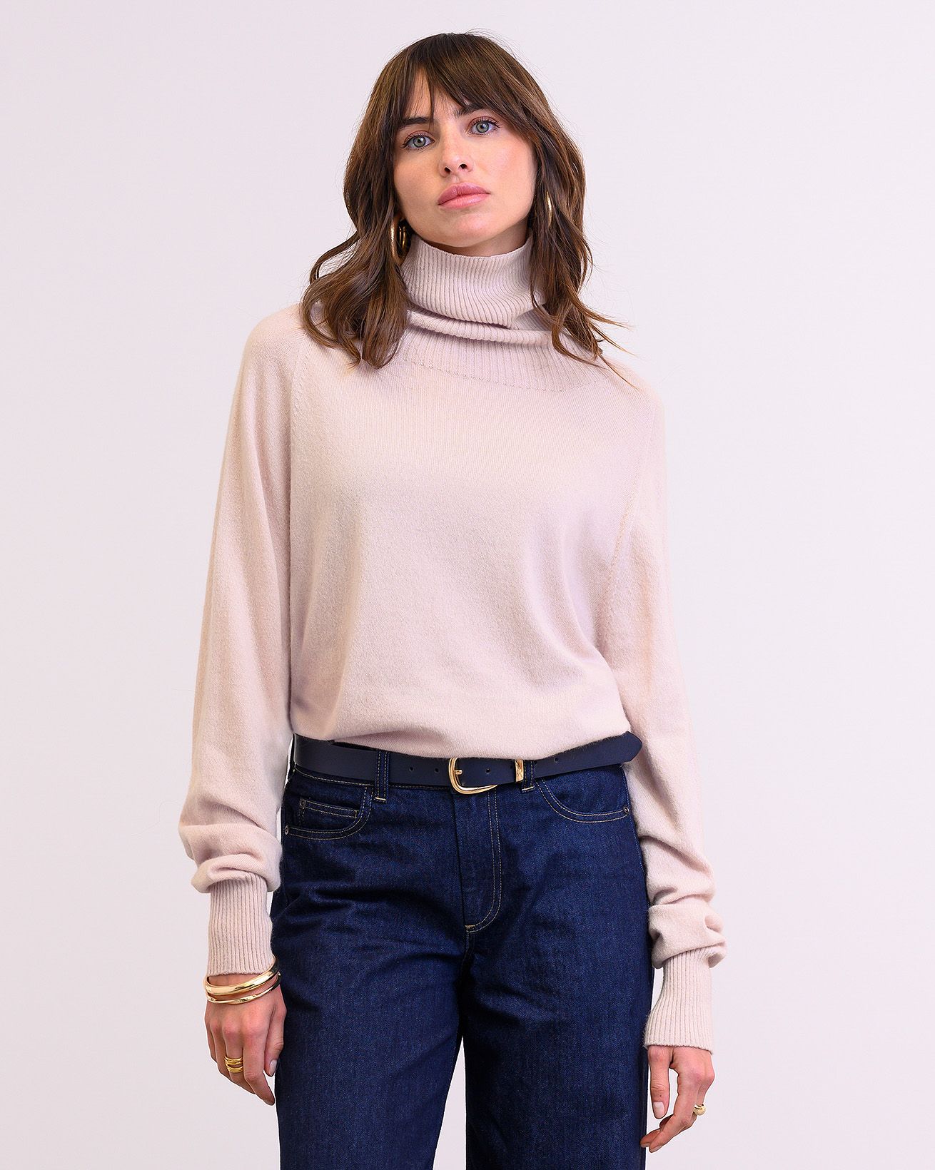 Supersoft Slouch Roll Neck Jumper