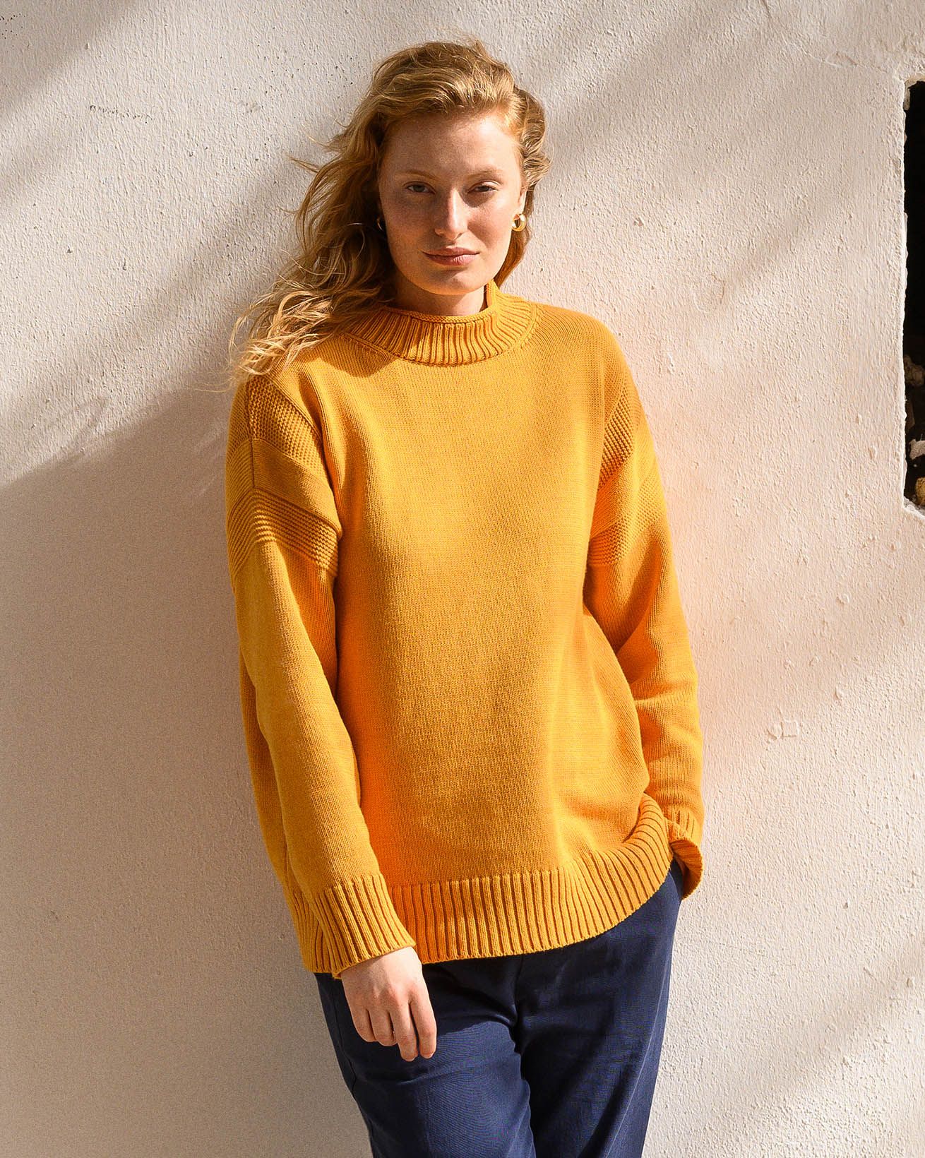 Purl Detail Gansey Jumper