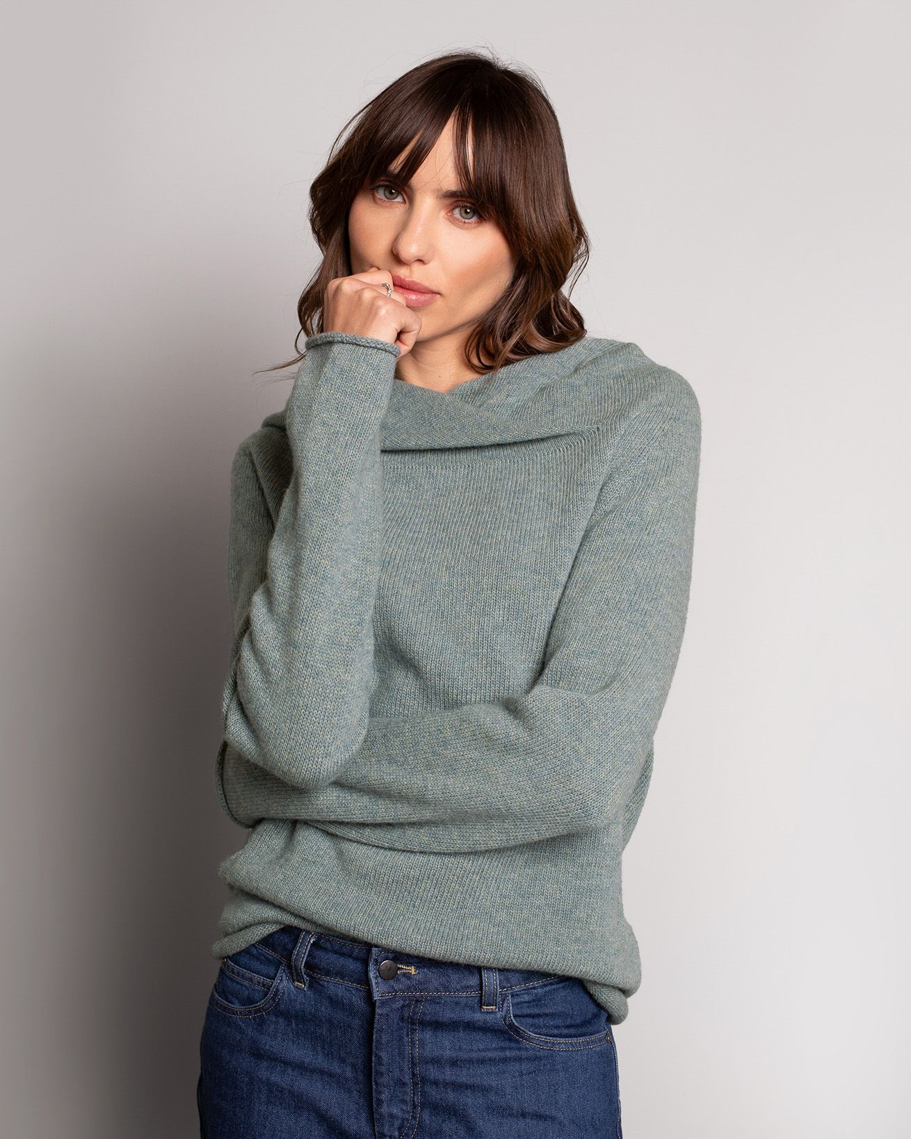 Supersoft Collared Slouch Jumper