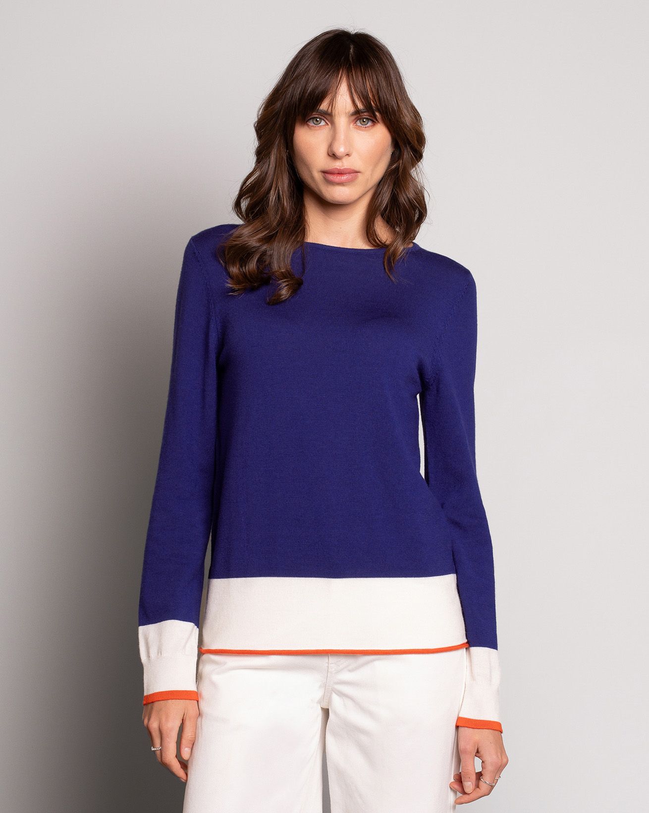 Merino Fine Knit Boat Neck Jumper