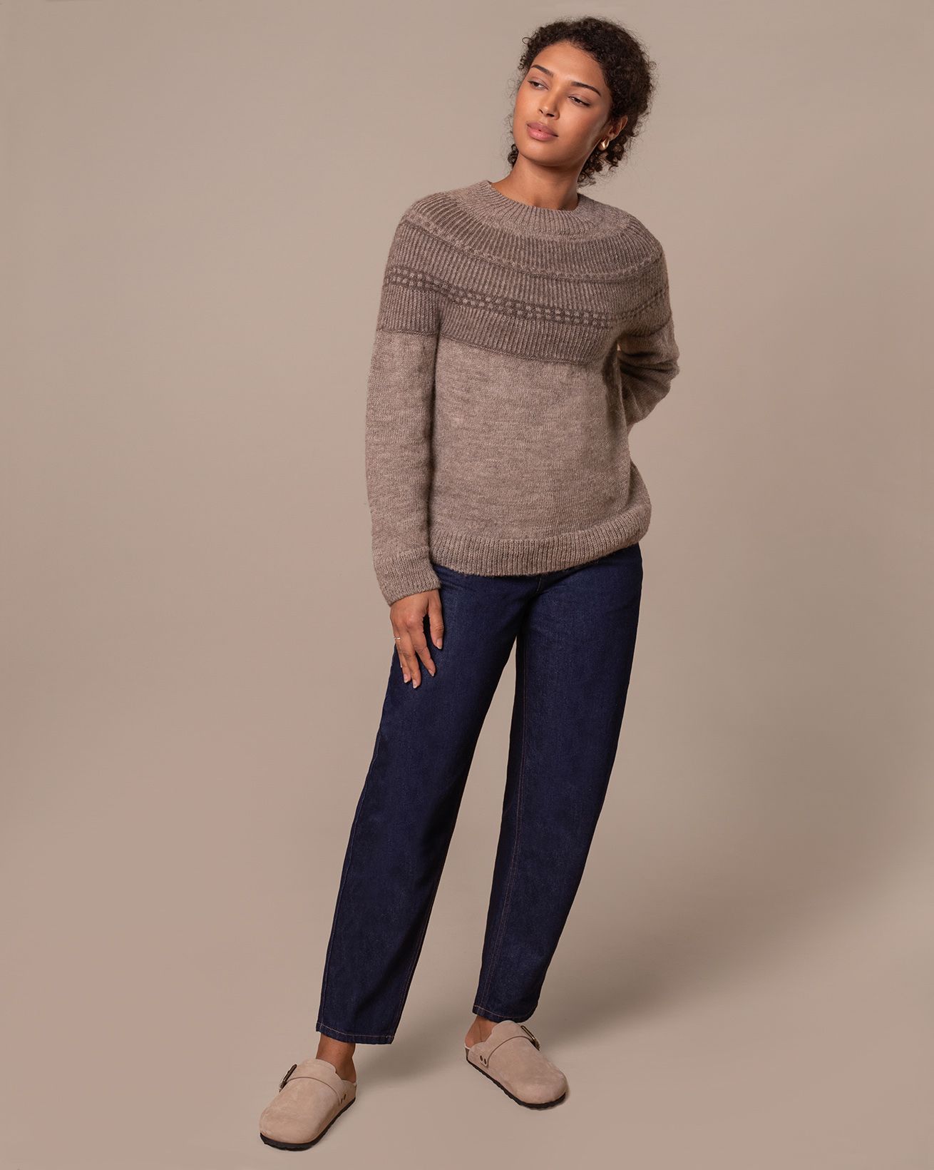 British Wool Yoke Pattern Jumper