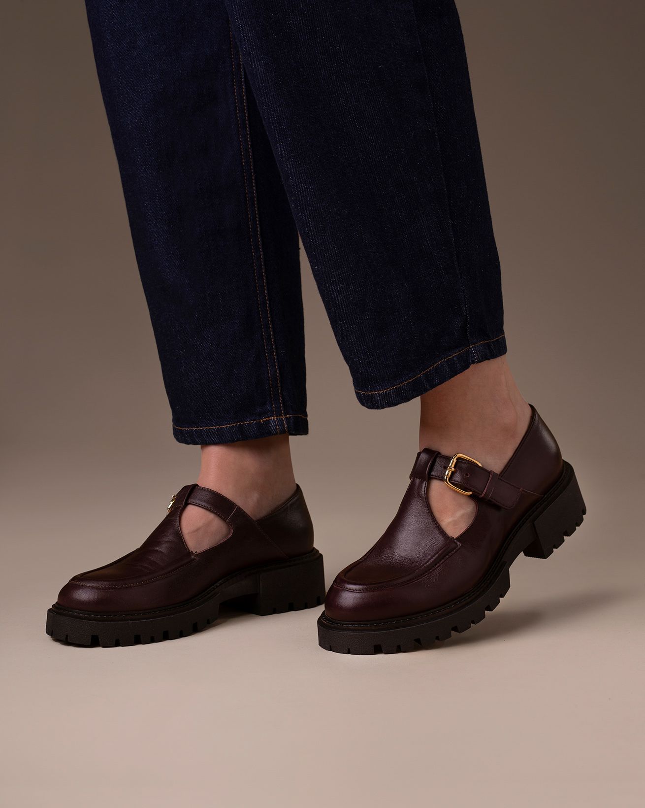 Chunky T Bar Loafers