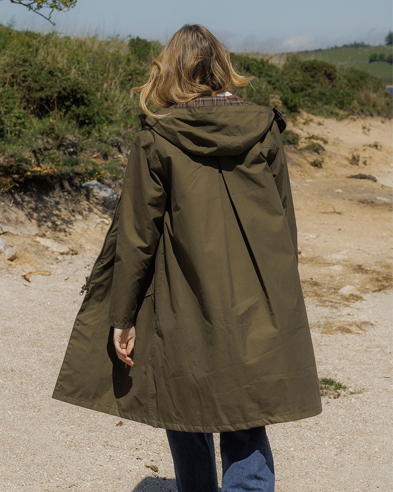 Pleat Back Coat