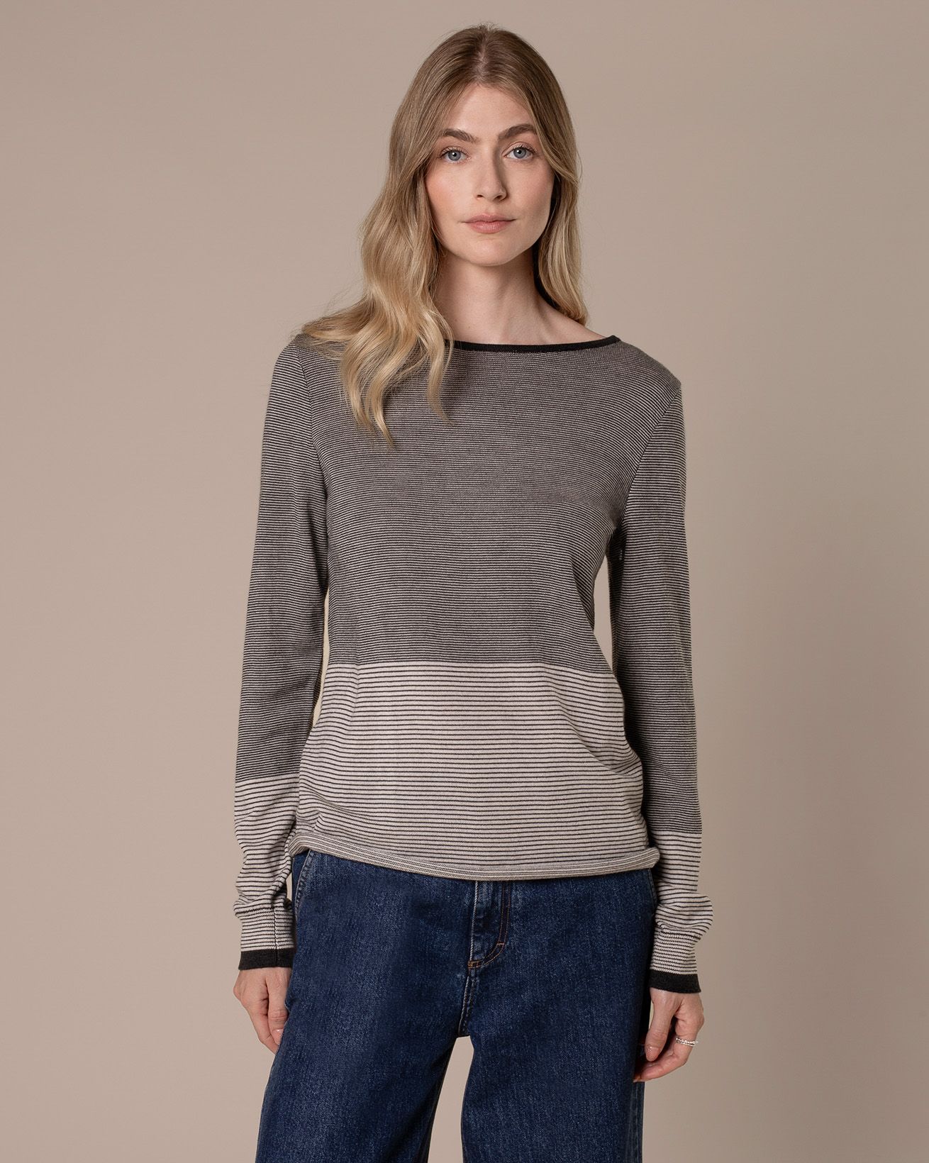 Merino Fine Knit Boat Neck Jumper
