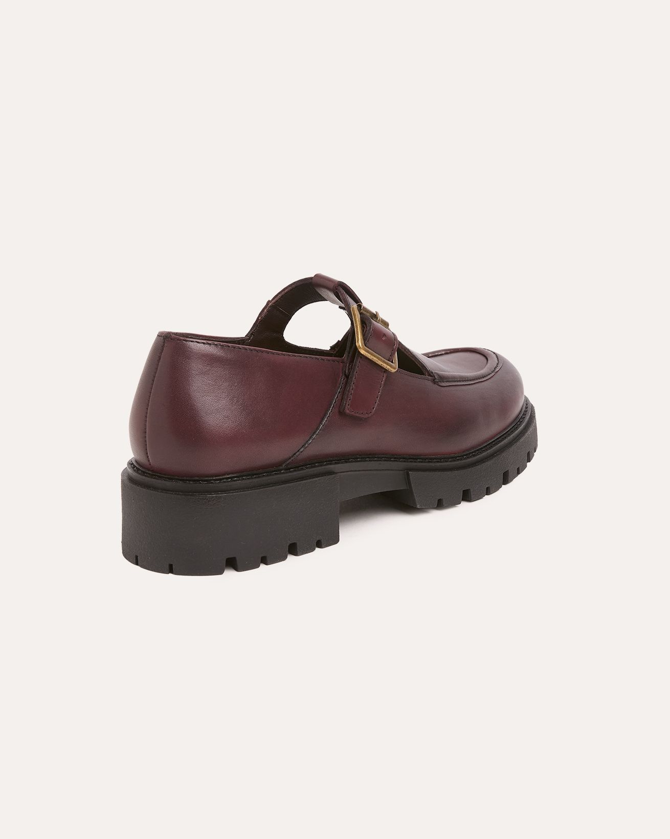 Chunky T Bar Leather Loafers