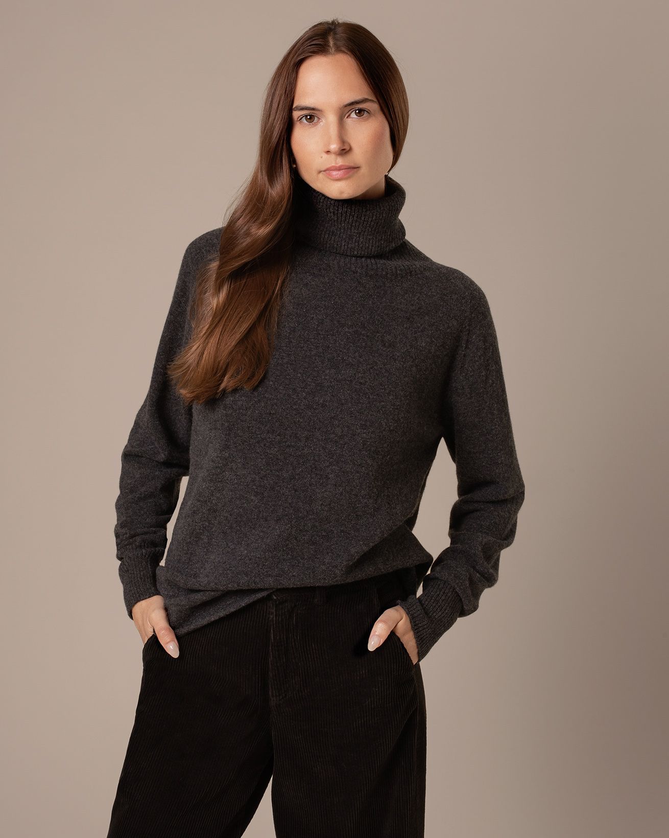 Supersoft Slouch Roll Neck Jumper