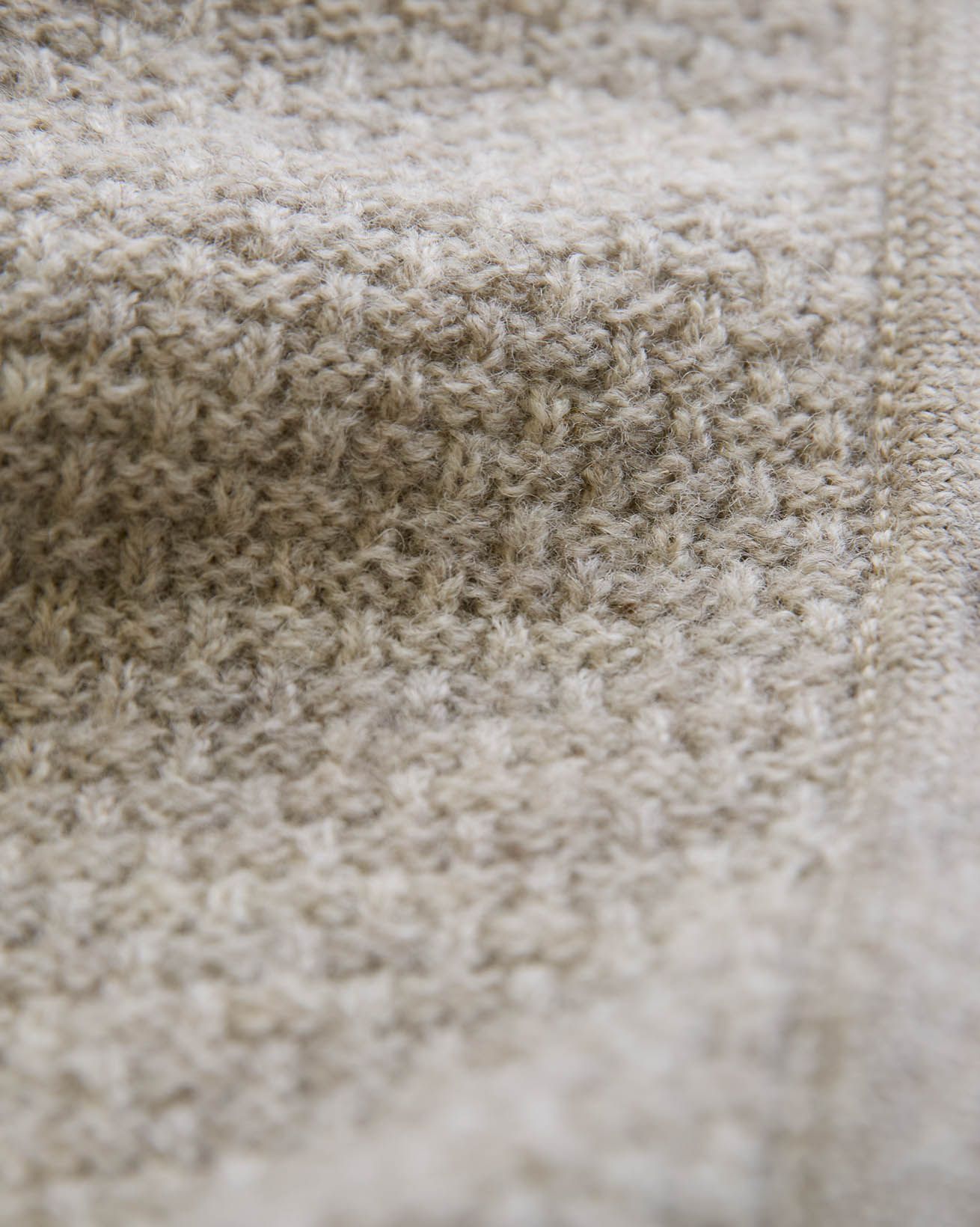 British Wool Moss Stitch Cardigan