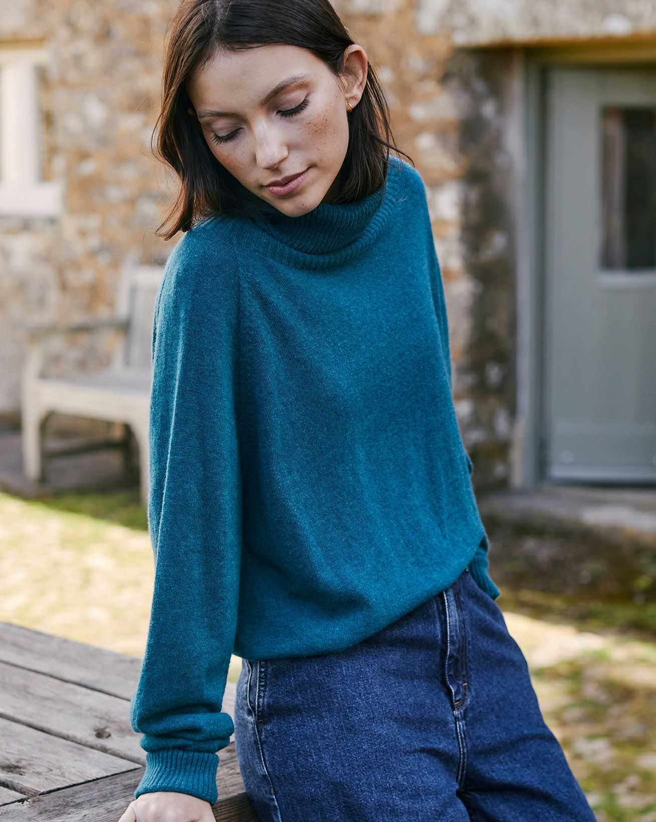Supersoft Slouch Roll Neck Jumper