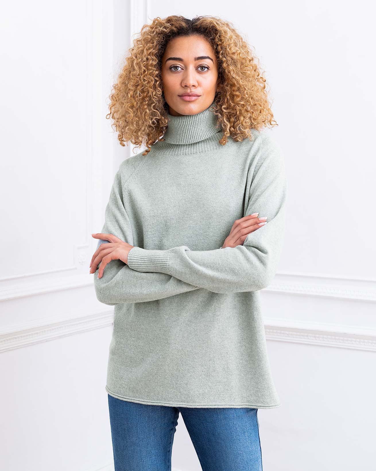 Supersoft Slouch Roll Neck Jumper